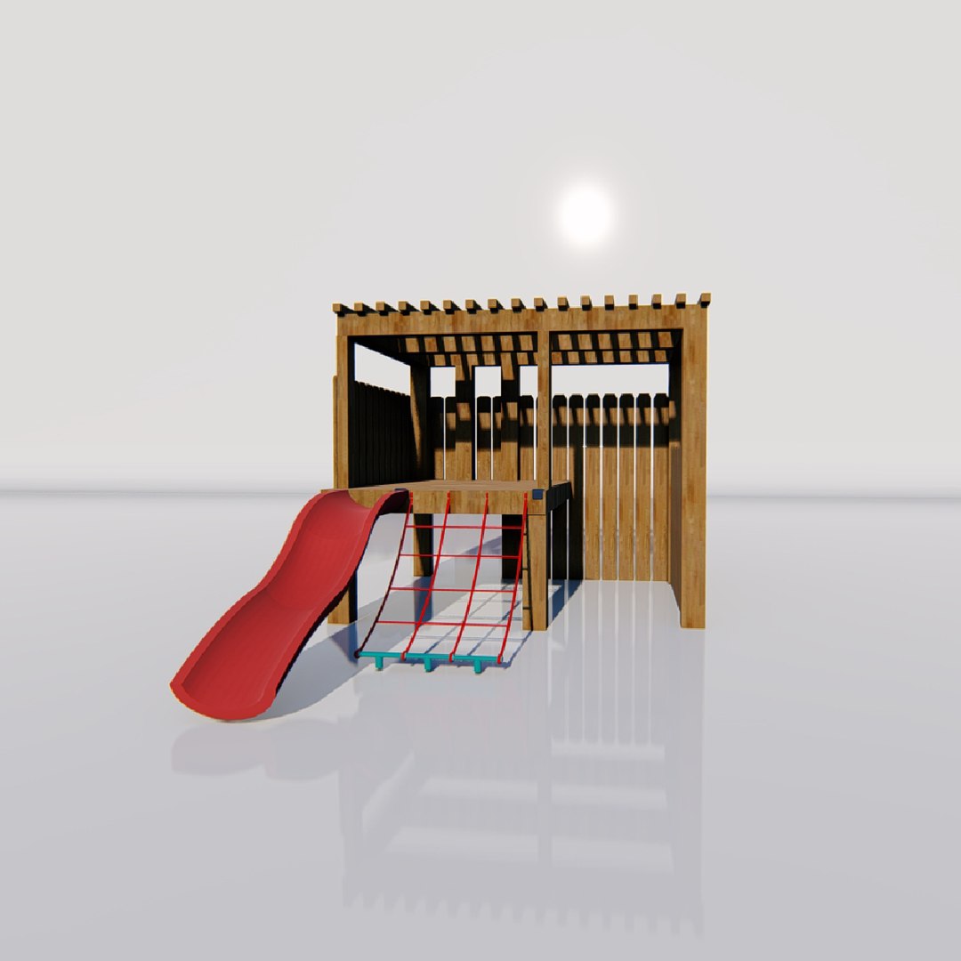 3D Playground Slide Model - TurboSquid 2008631