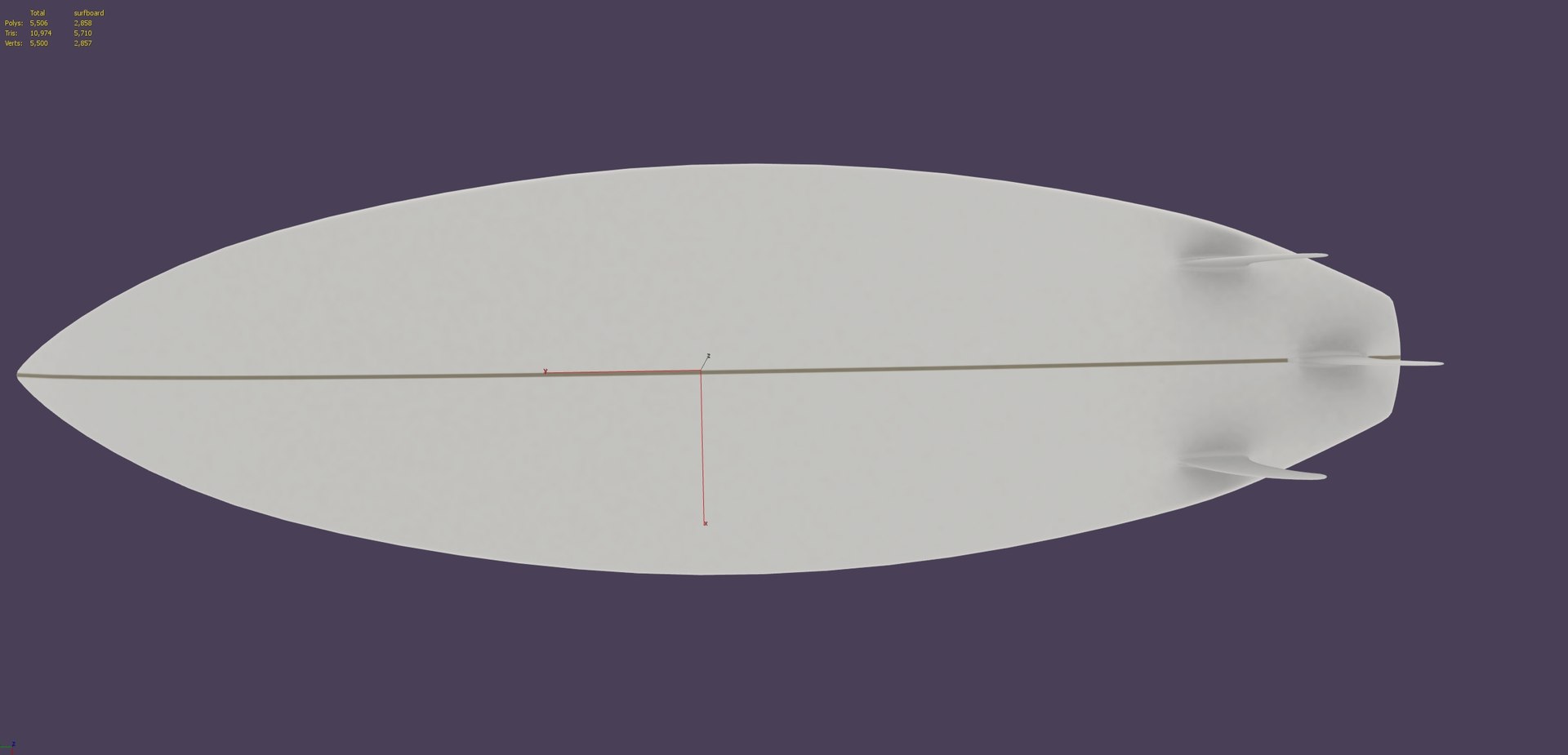 Surfboard 3D Model - TurboSquid 1995899