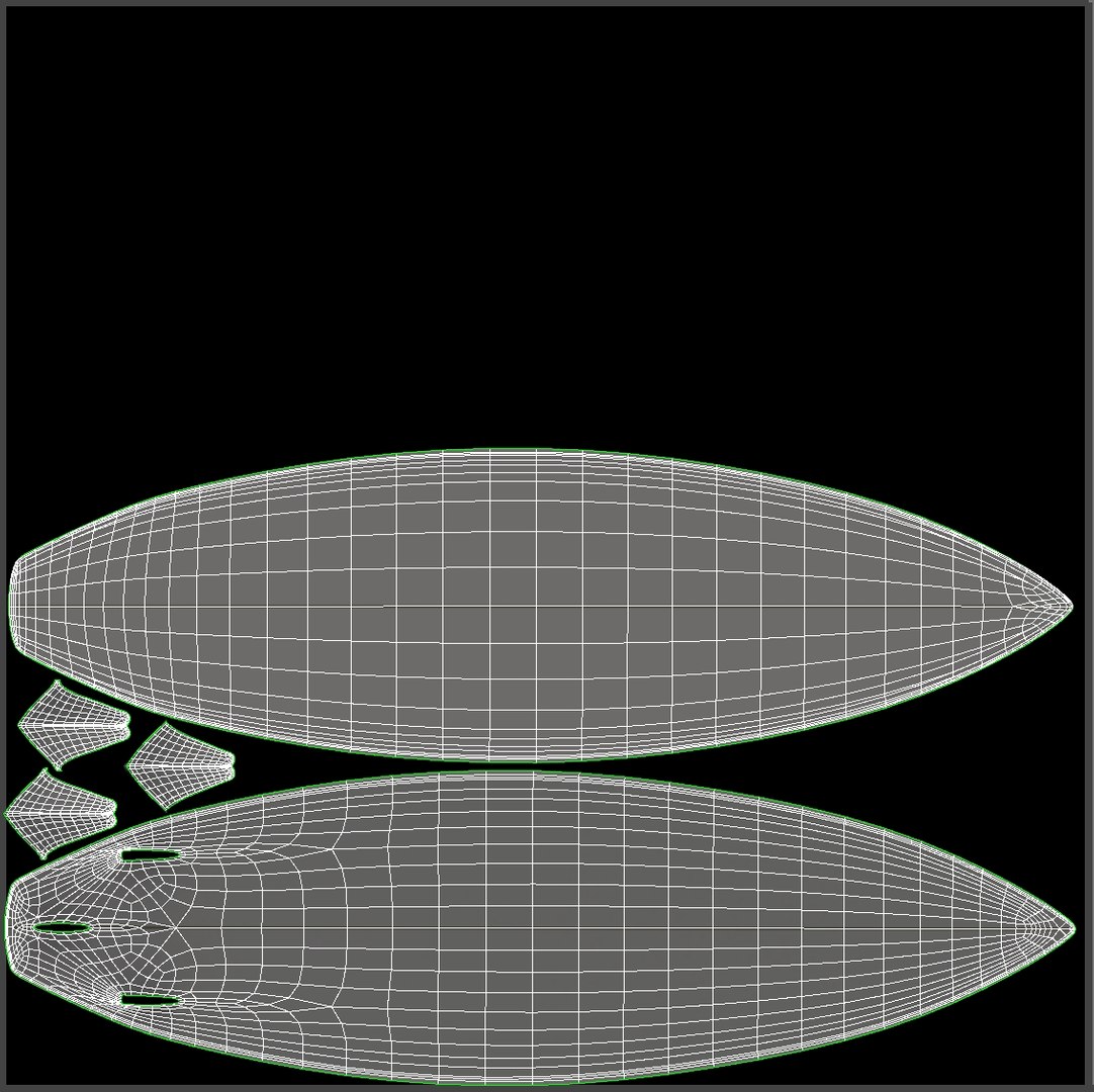 Surfboard 3D Model - TurboSquid 1995899