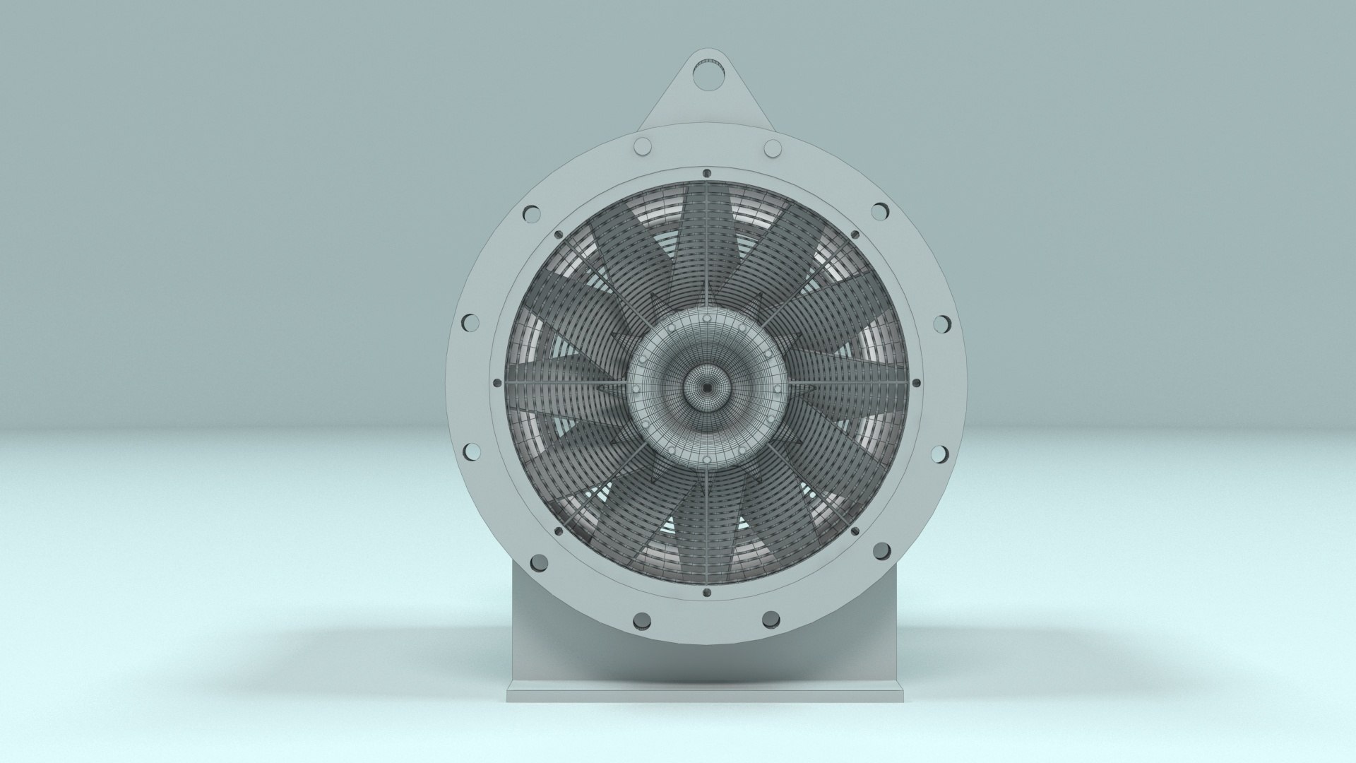 3D Axial Industrial Fan V2 - TurboSquid 2411632