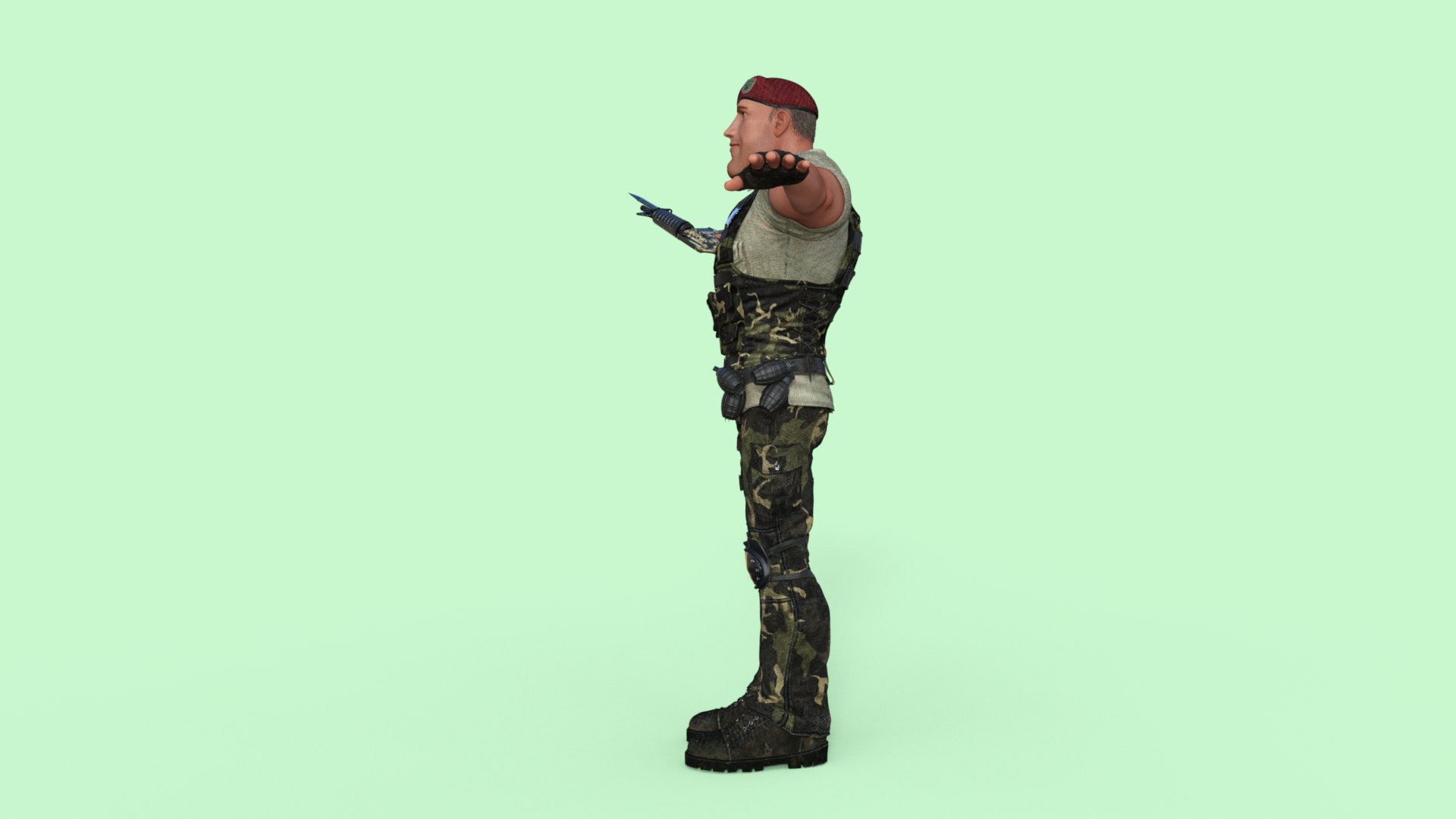 3D Commando Soldier Character Rigged - TurboSquid 1983577