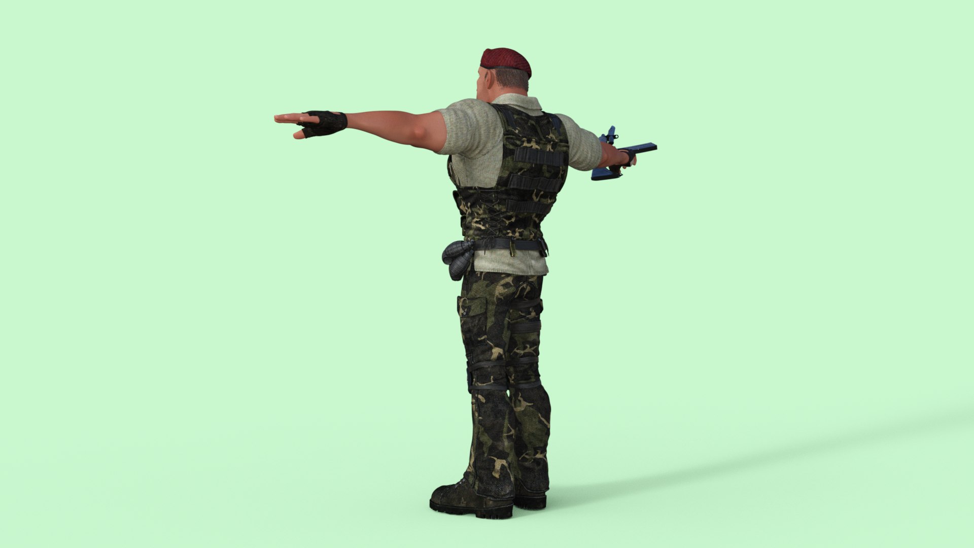 3D Commando Soldier Character Rigged - TurboSquid 1983577