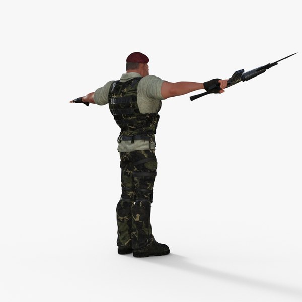 3D Commando Soldier Character Rigged - TurboSquid 1983577
