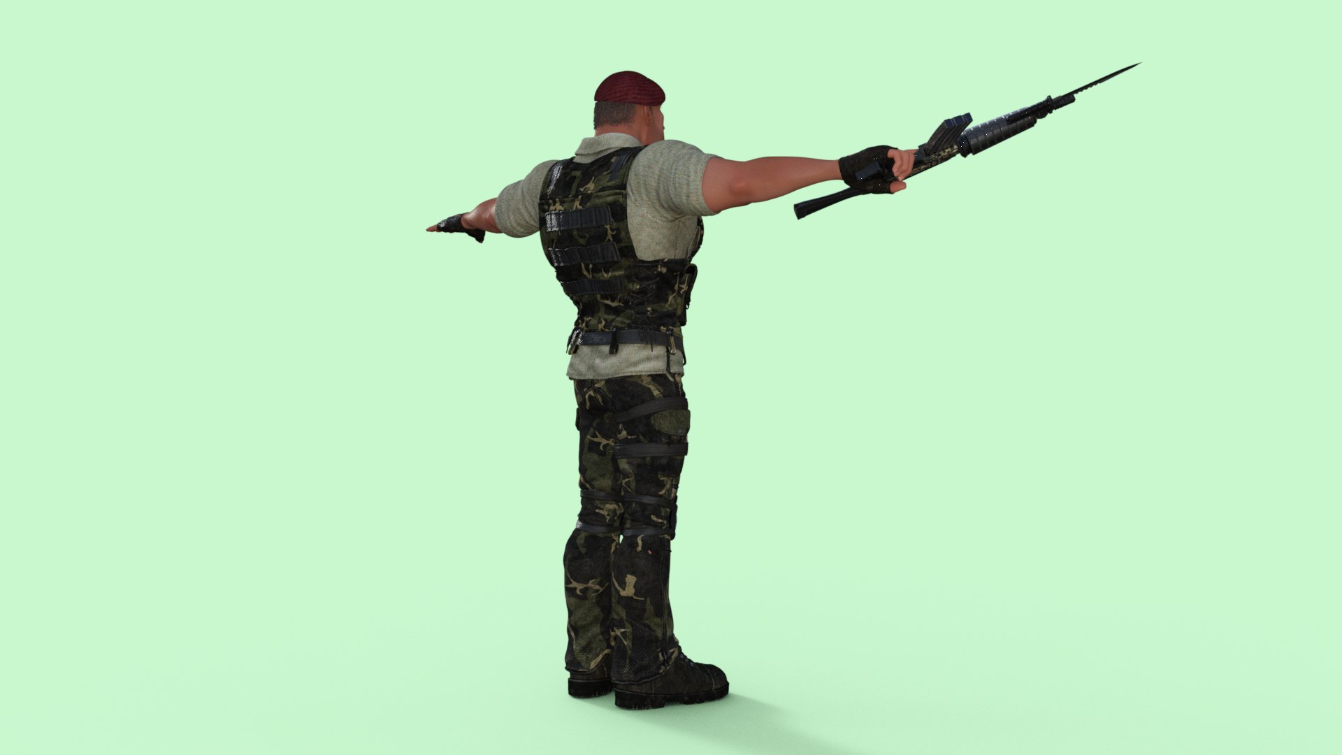 3D Commando Soldier Character Rigged - TurboSquid 1983577