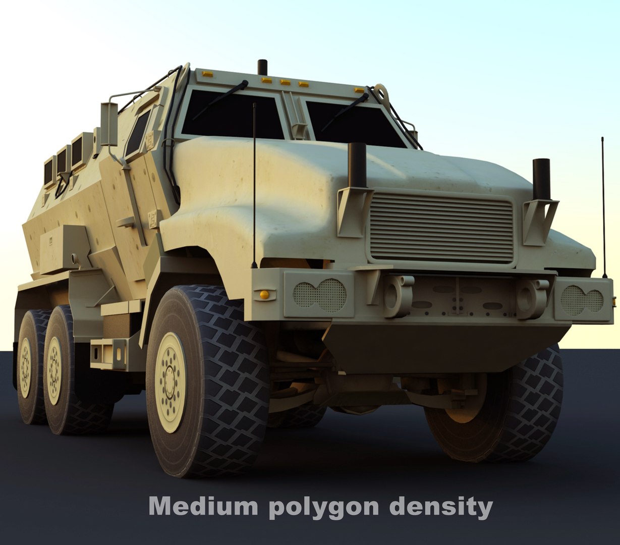 caiman mrap vehicle 3d model