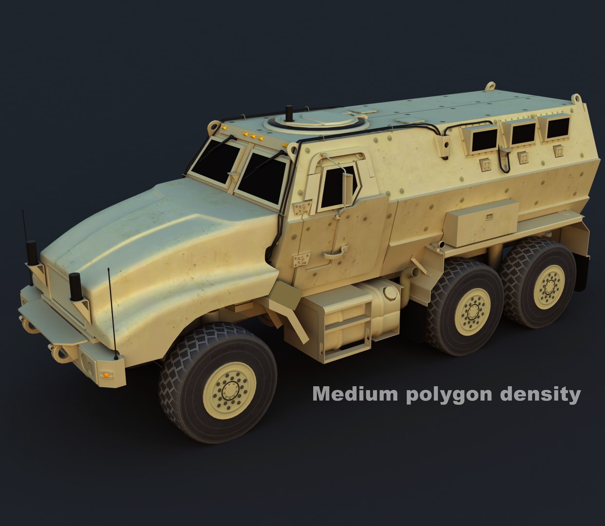 Caiman Mrap Vehicle 3d Model