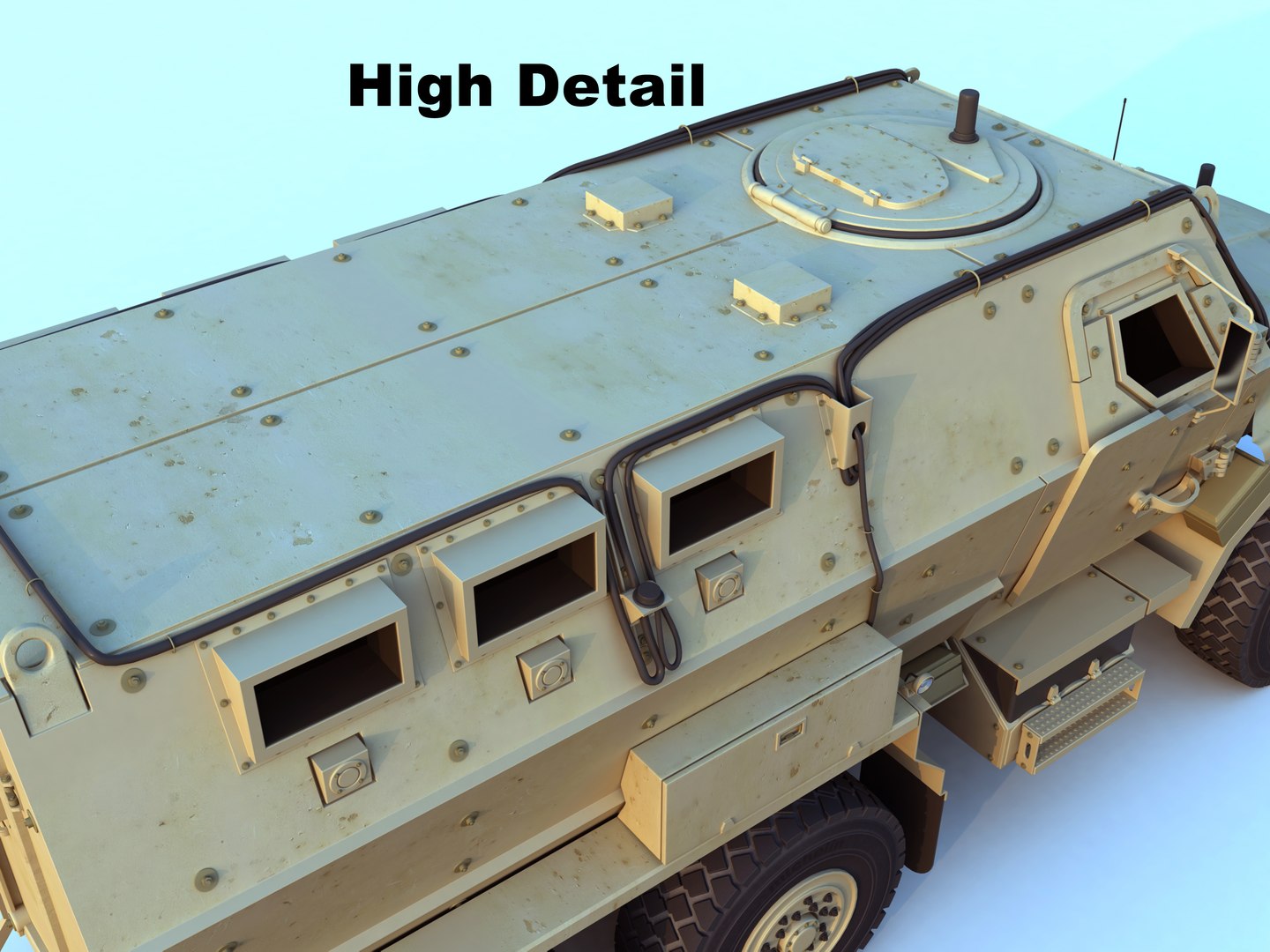Caiman Mrap Vehicle 3d Model