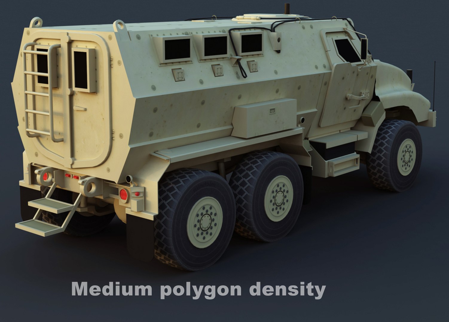caiman mrap vehicle 3d model