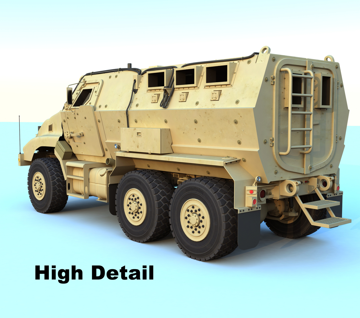 caiman mrap vehicle 3d model