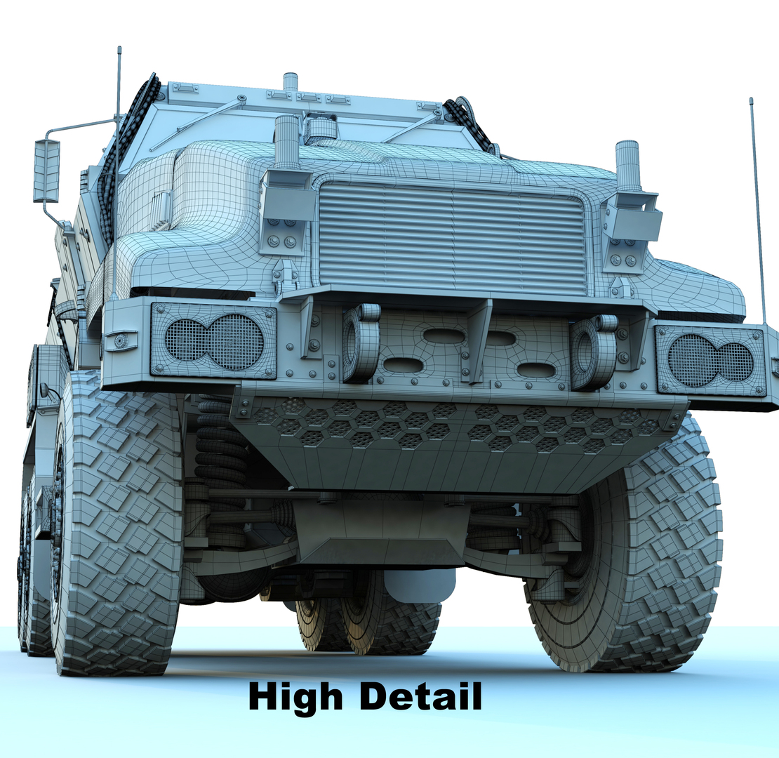 caiman mrap vehicle 3d model