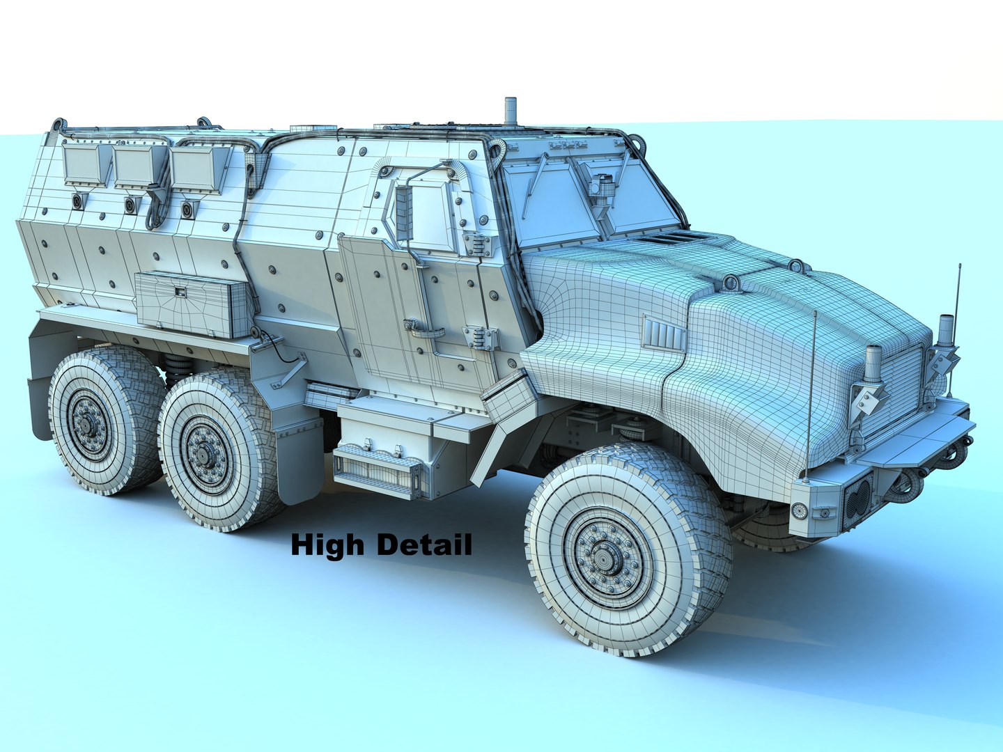 Caiman Mrap Vehicle 3d Model