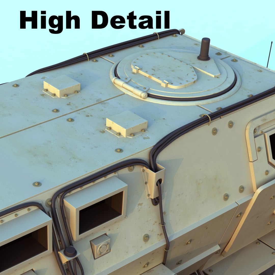 Caiman Mrap Vehicle 3d Model
