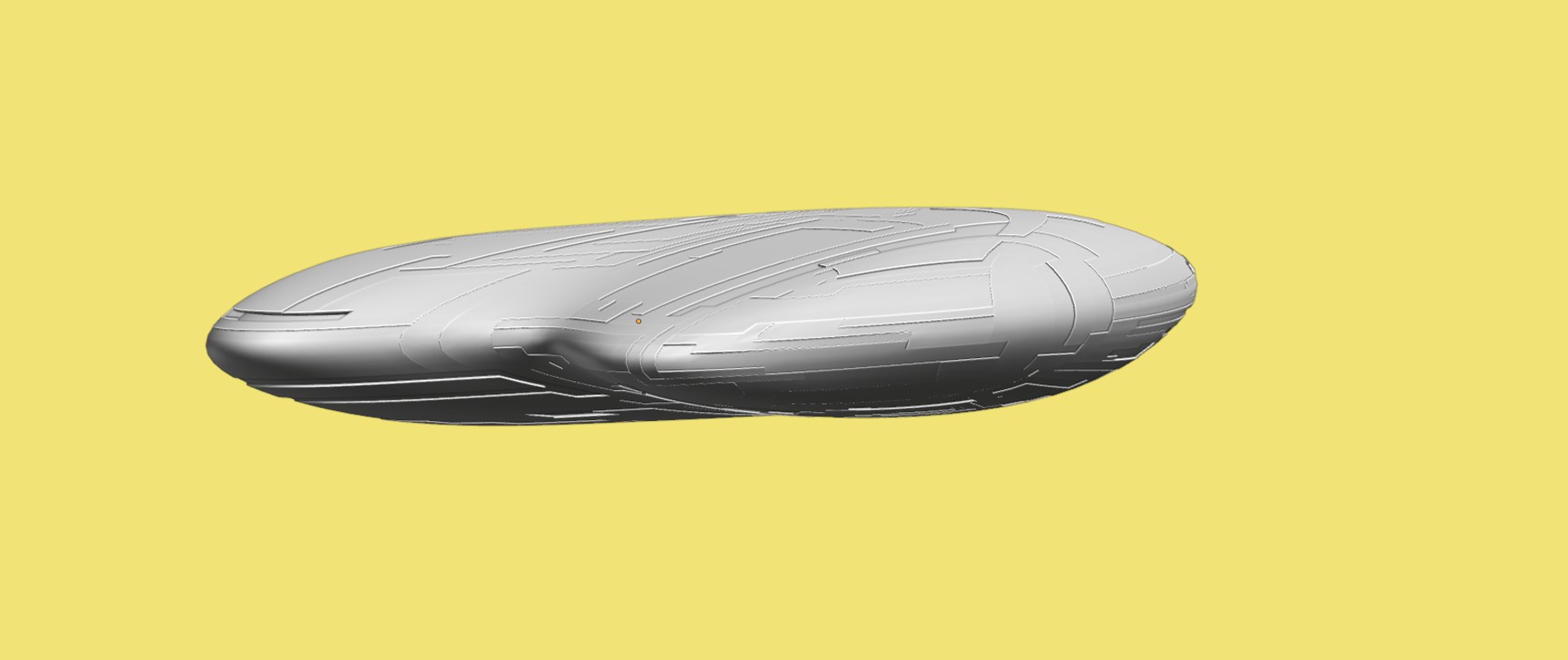 Asimetric Spaceship 3D Model - TurboSquid 2211718