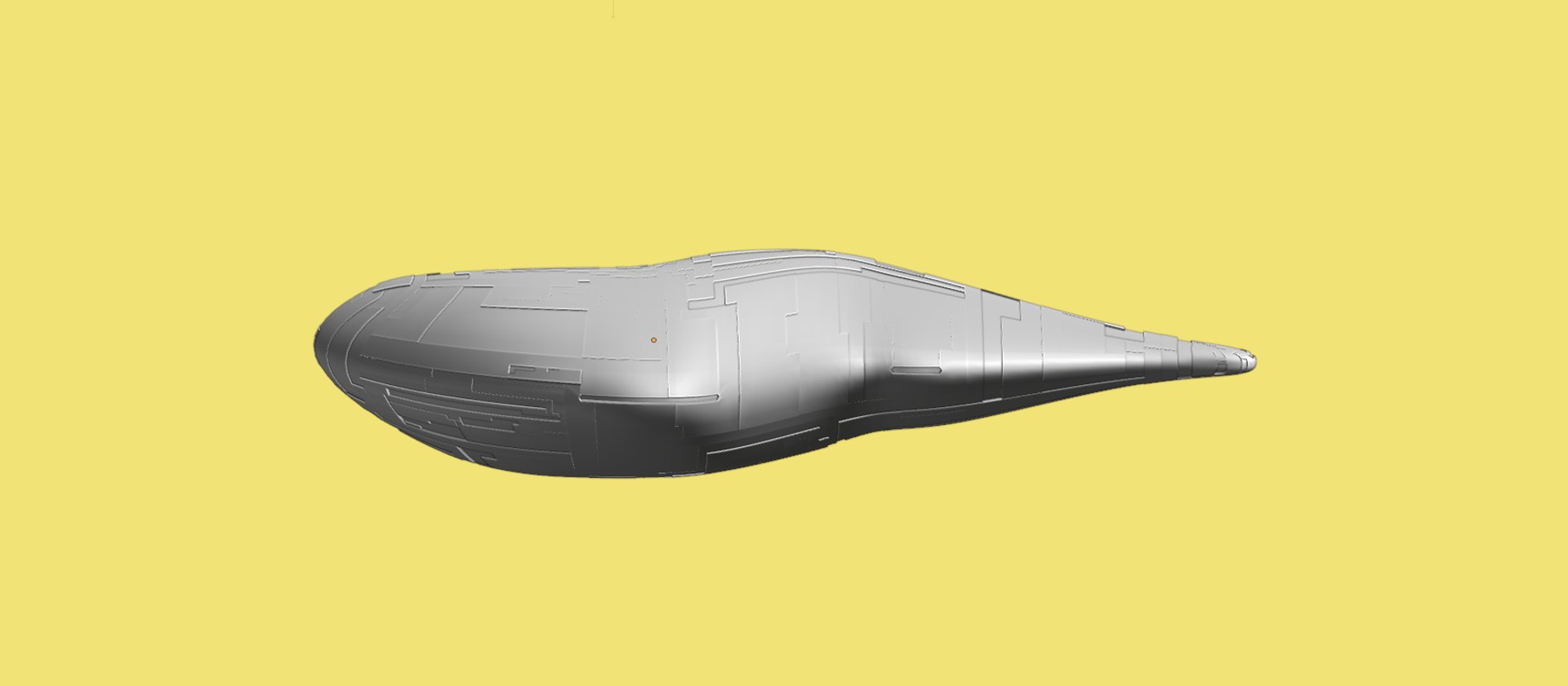 Asimetric Spaceship 3D Model - TurboSquid 2211718