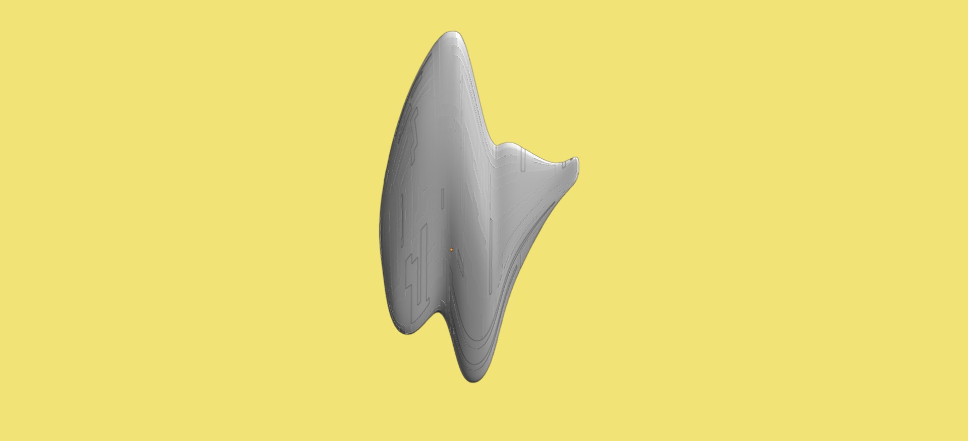 Asimetric Spaceship 3D Model - TurboSquid 2211718