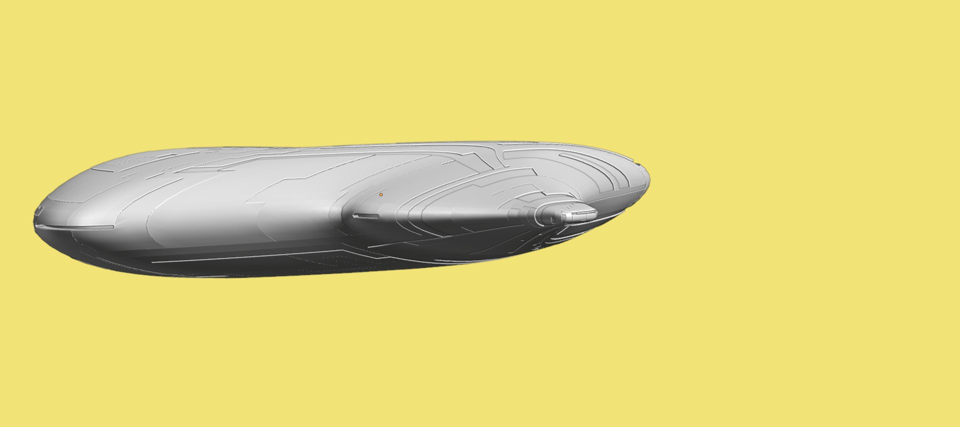 Asimetric Spaceship 3D Model - TurboSquid 2211718