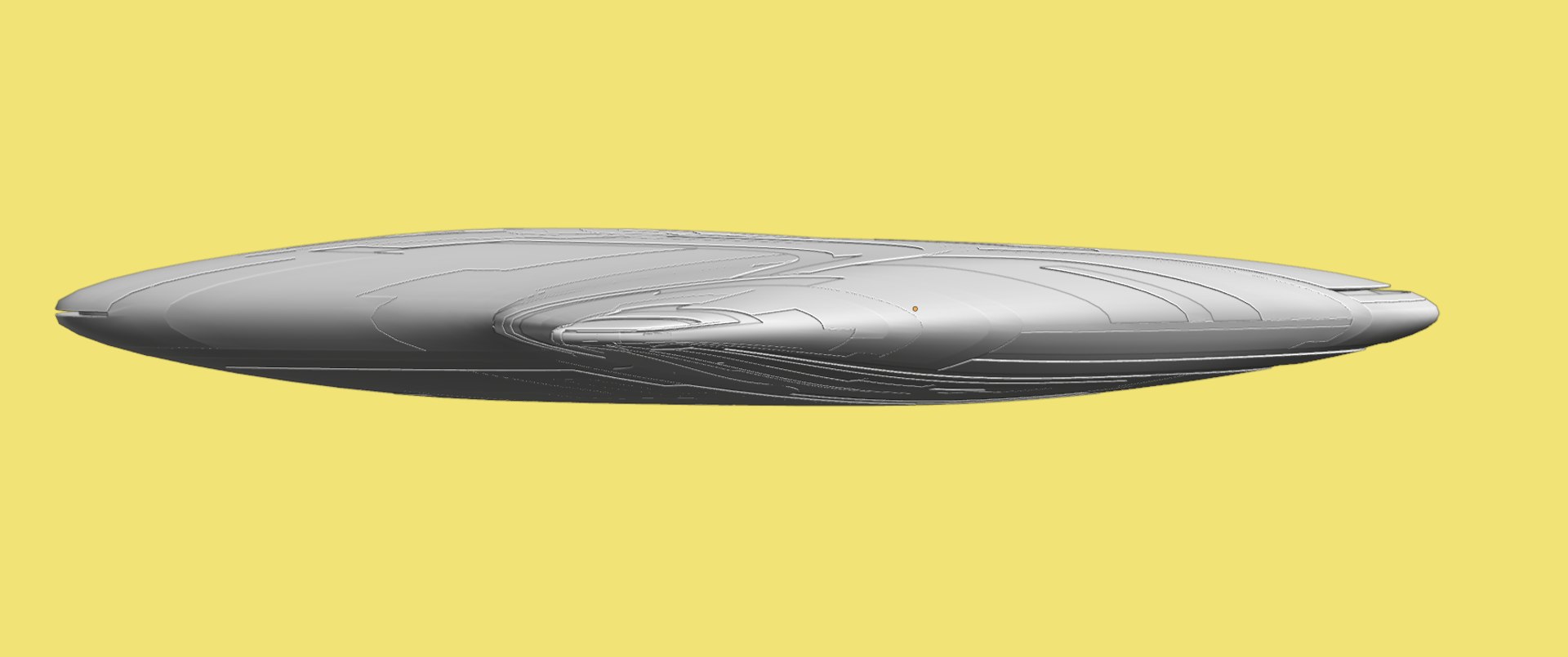 Asimetric Spaceship 3D Model - TurboSquid 2211718