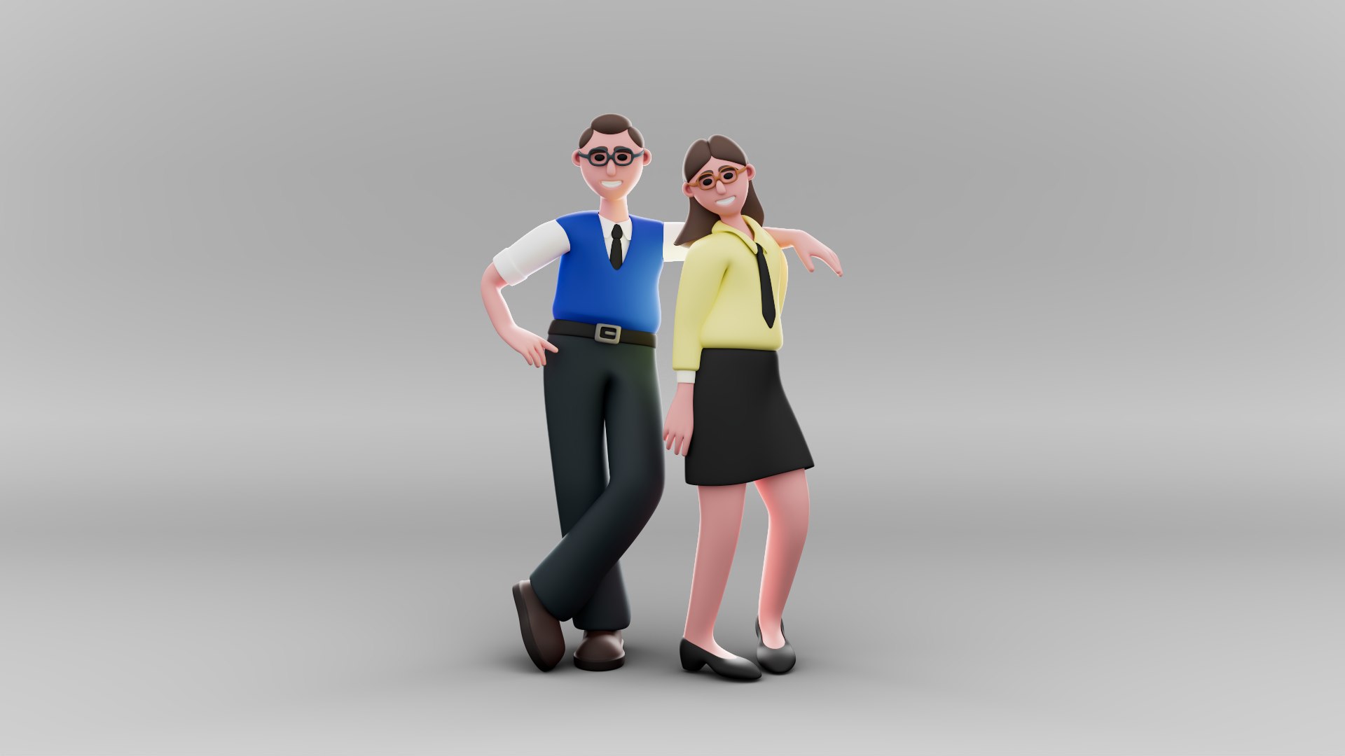 Teachers - Rigged Characters 12 Animations 3D - TurboSquid 2074533