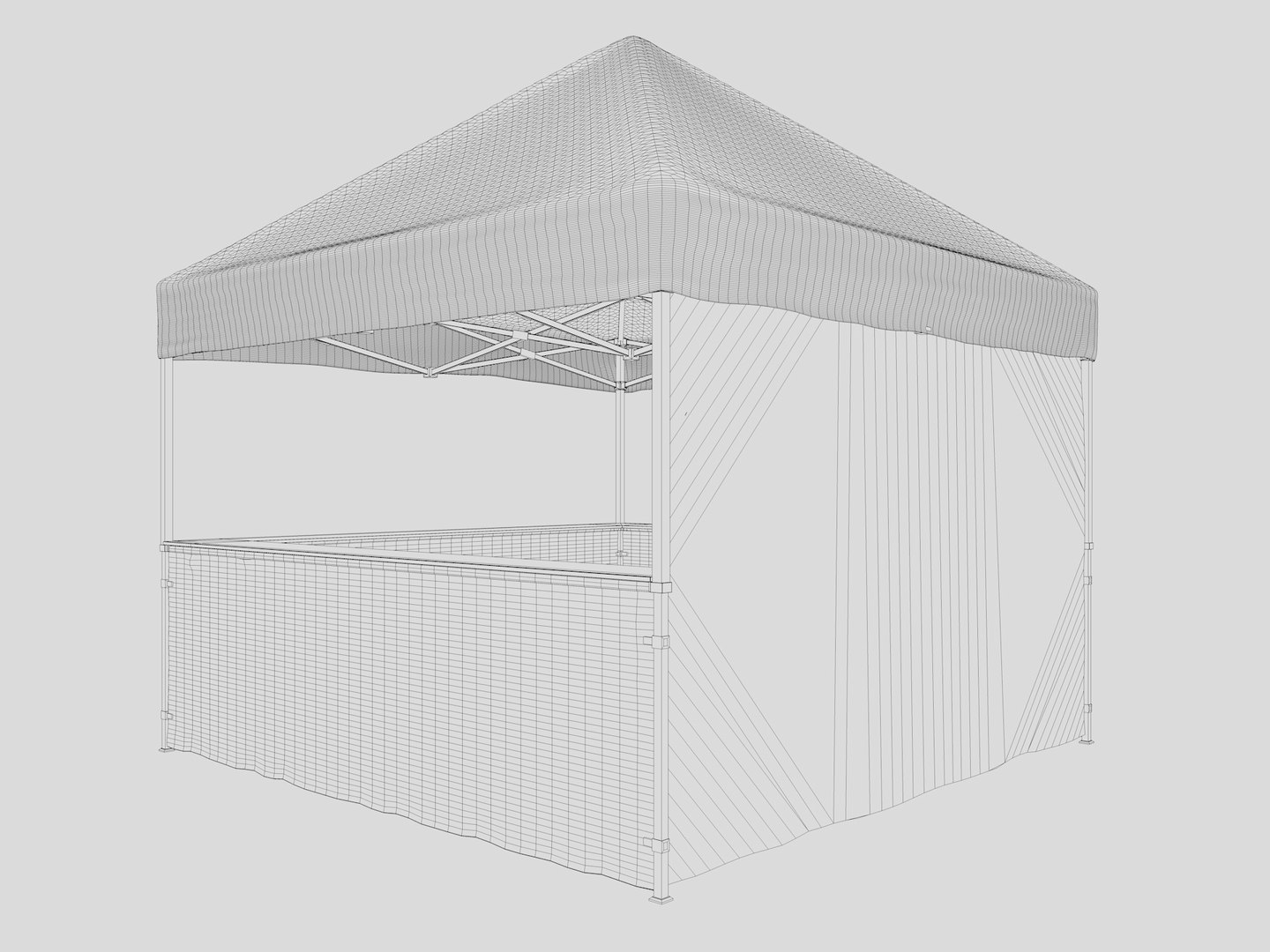 3D Model Event Tent 3 4x4 - TurboSquid 2217491