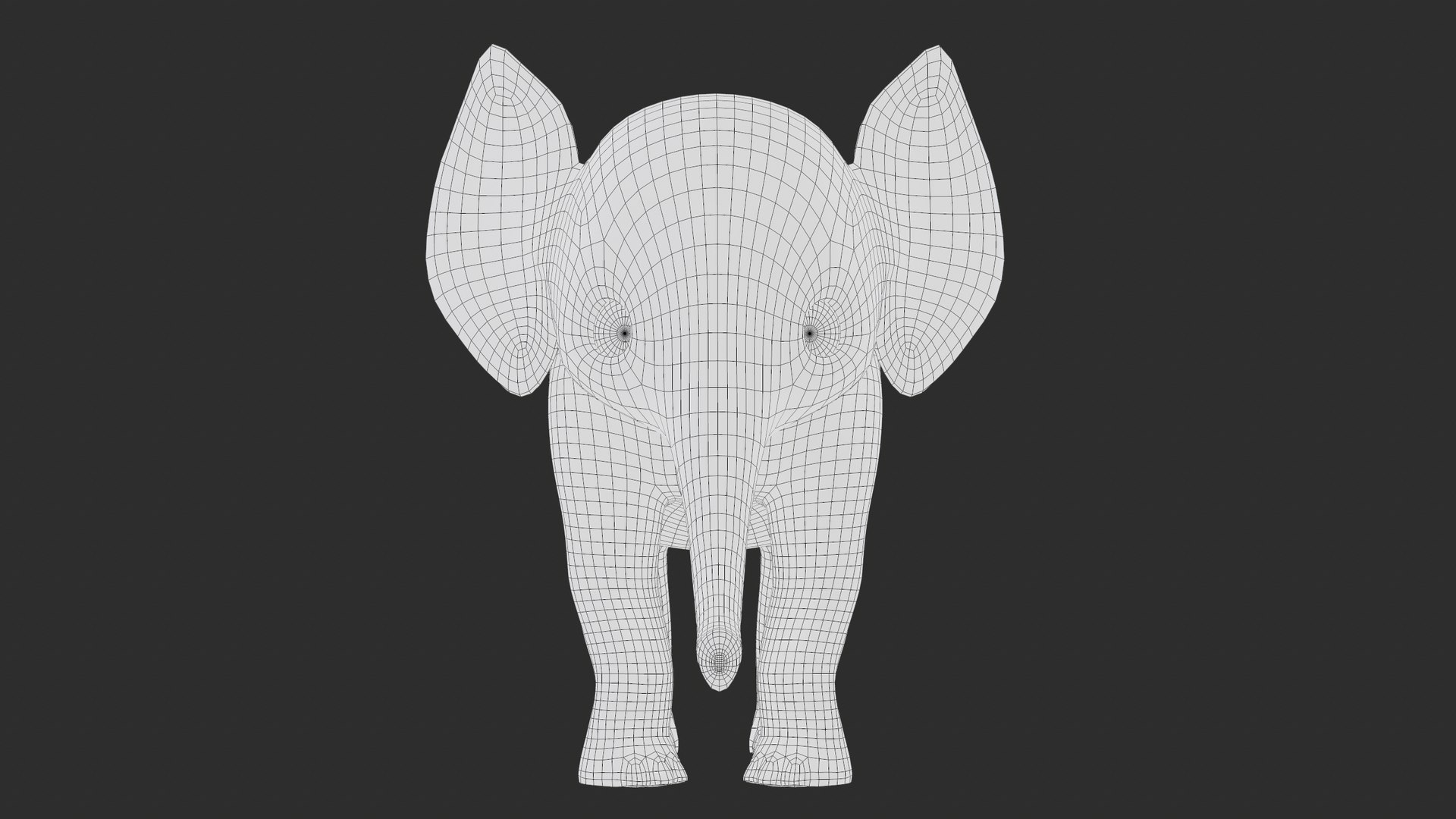 Cute Elephant Cartoon Character 3D Model - TurboSquid 2031940