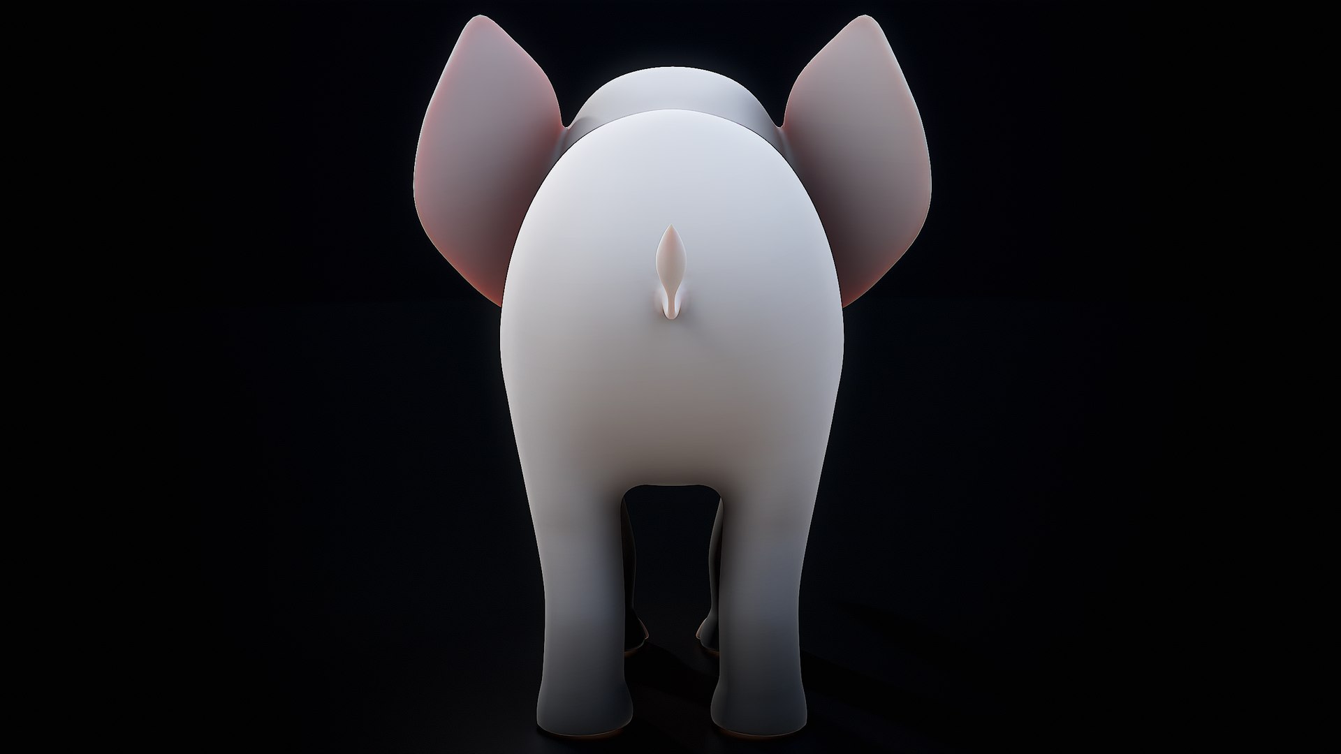 Cute Elephant Cartoon Character 3D Model - TurboSquid 2031940