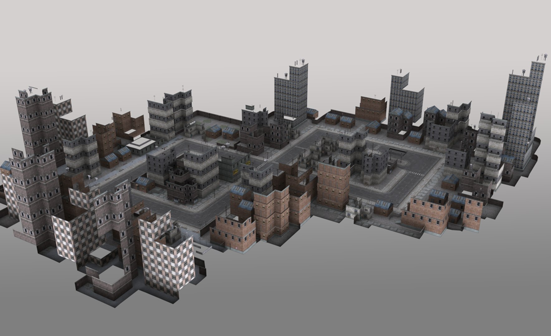 3d Cityscape City Street