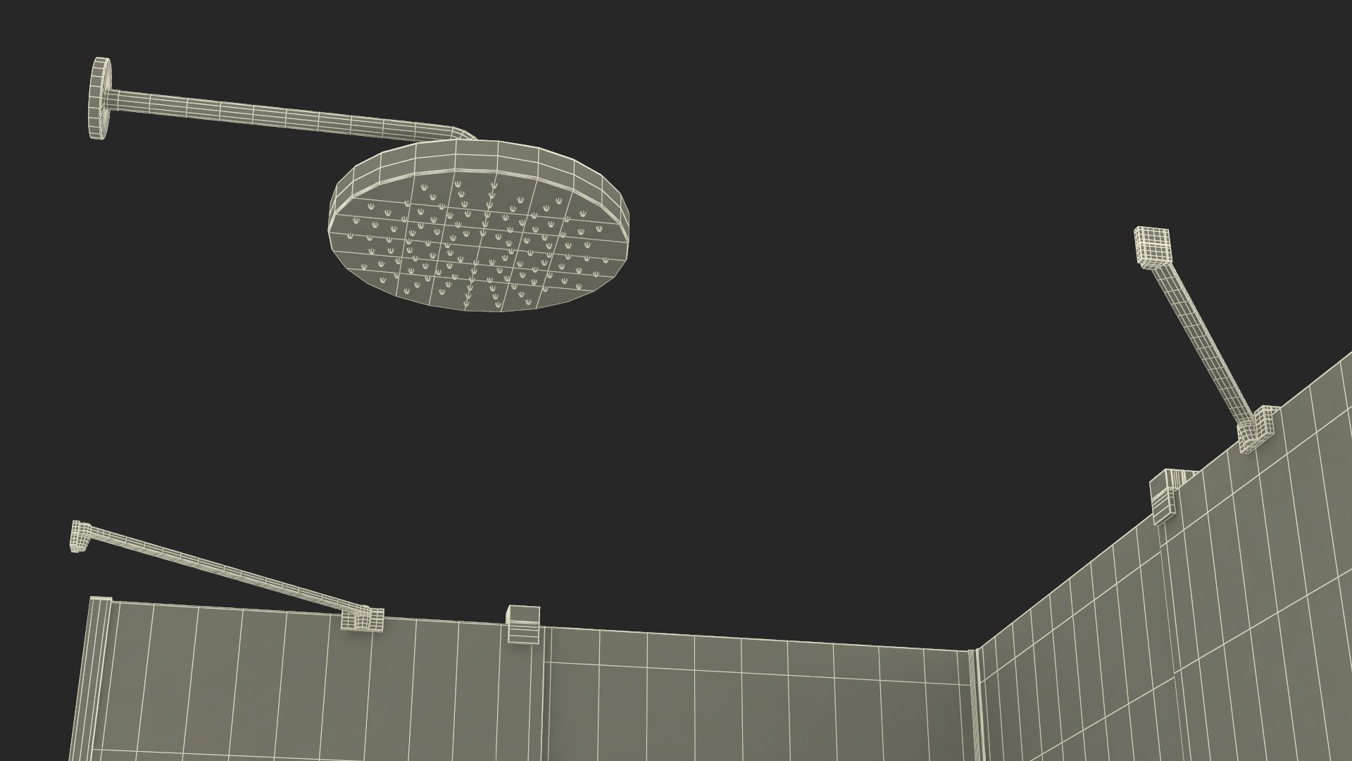 Crystal Shower Cabin Sliding Doors Gold 3D model - TurboSquid 2062703