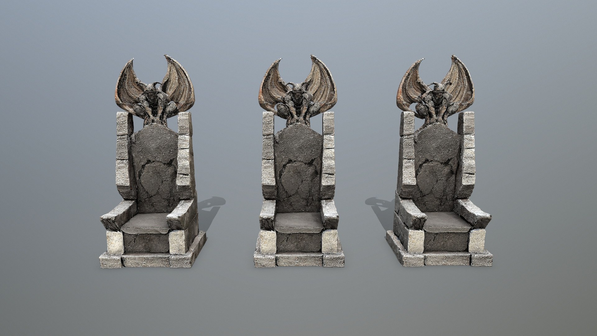 Devil Stone Throne 4 3D Model - TurboSquid 2268831