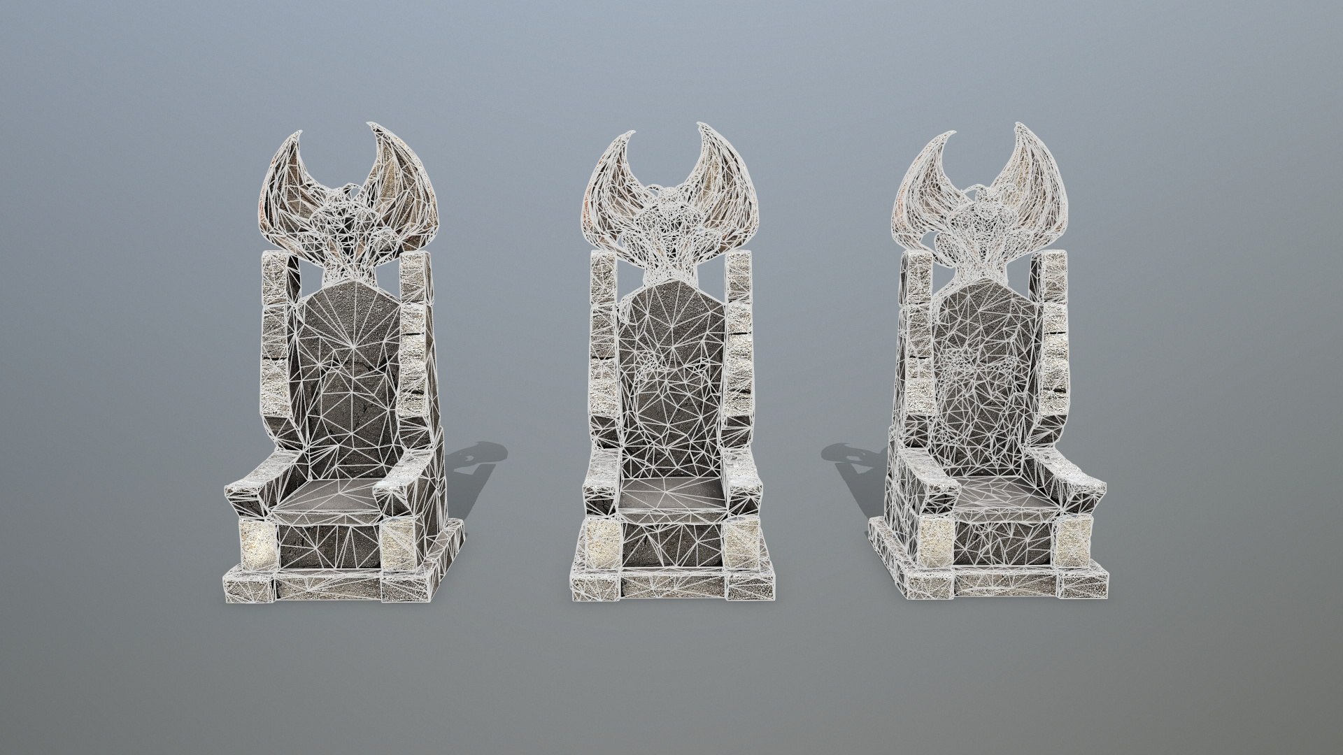 Devil Stone Throne 4 3D Model - TurboSquid 2268831