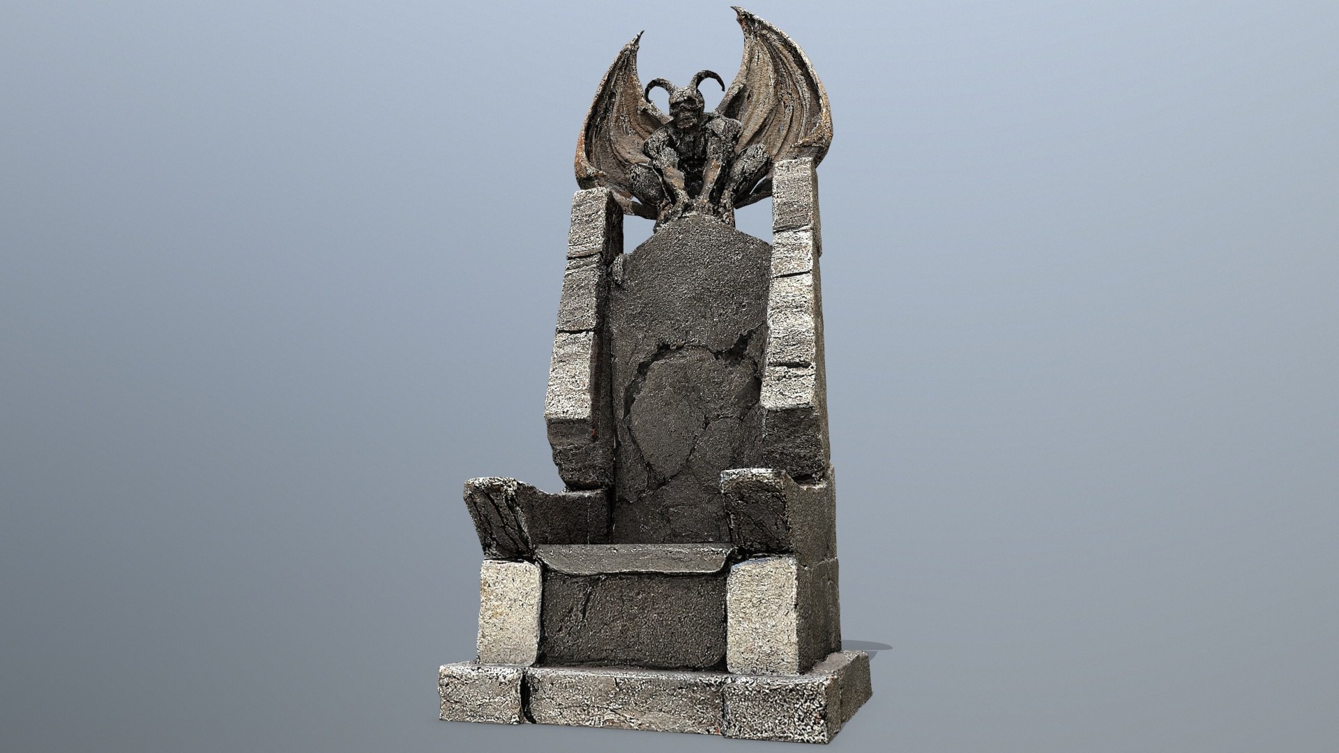 Devil Stone Throne 4 3D Model - TurboSquid 2268831