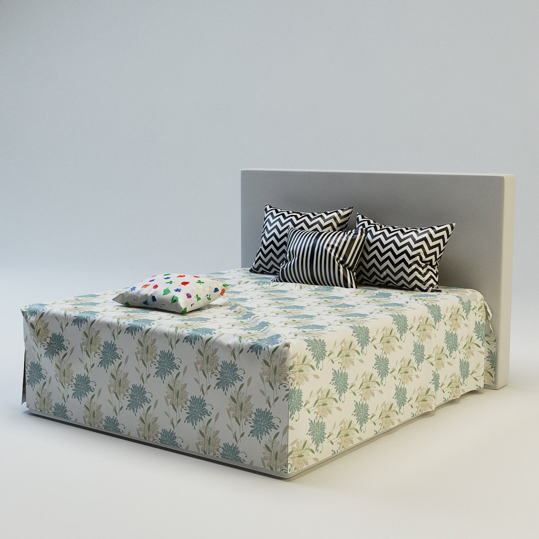3d model bed cloth