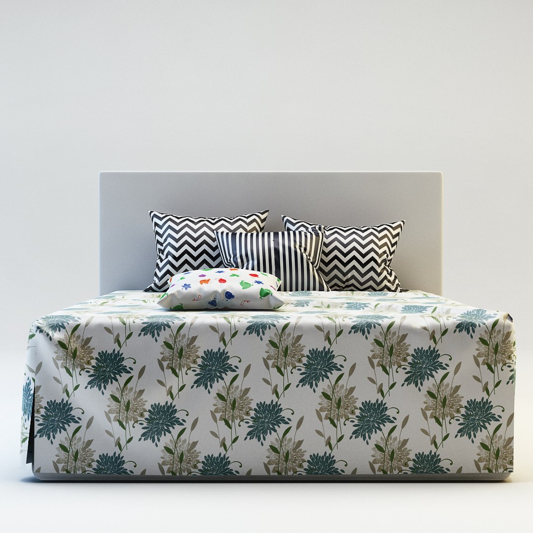 3d model bed cloth