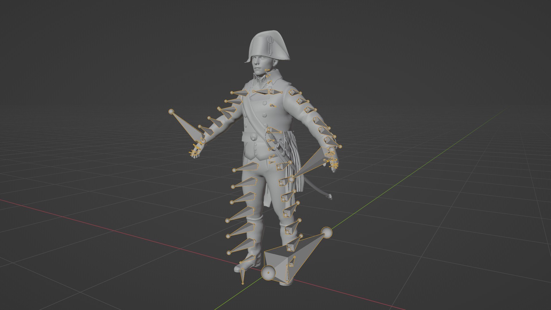 Soldier Napoleon General Rigged 3D Model - TurboSquid 2018948