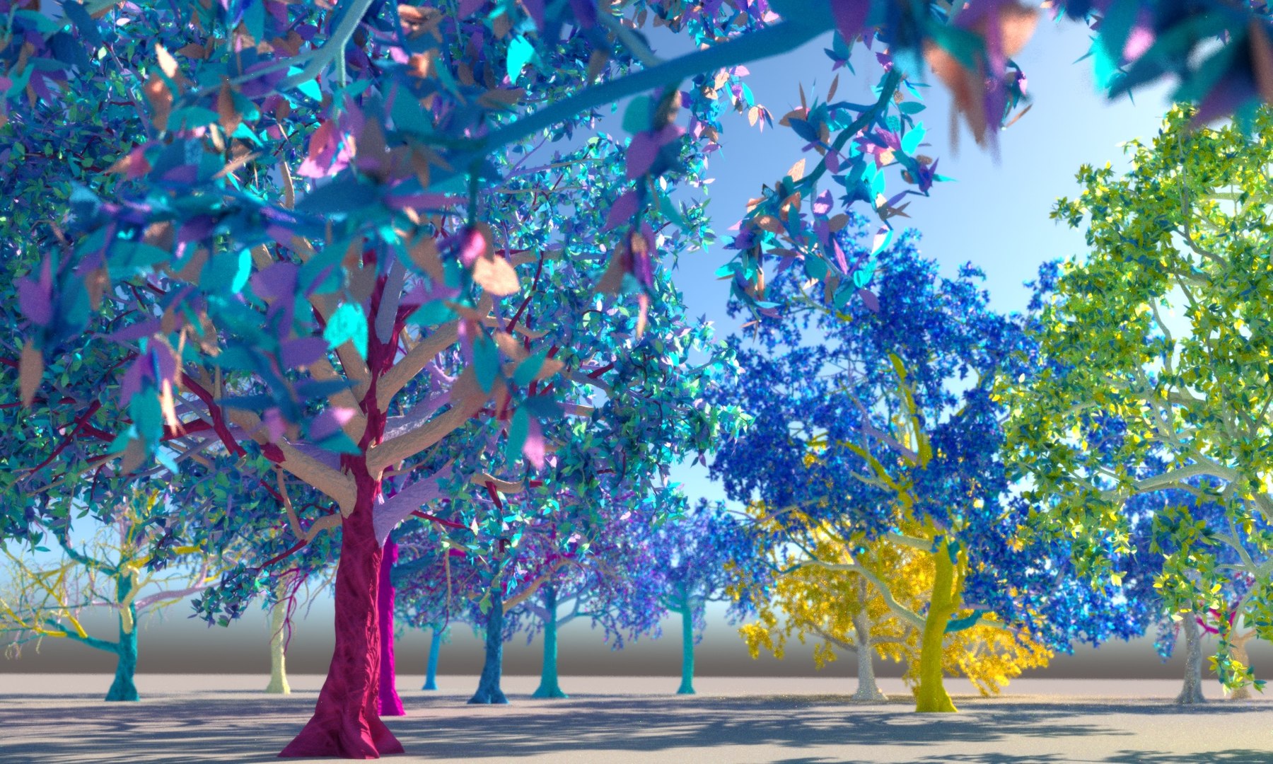 Animated Cartoon Surreal Trees Pack 22 3D - TurboSquid 2174848