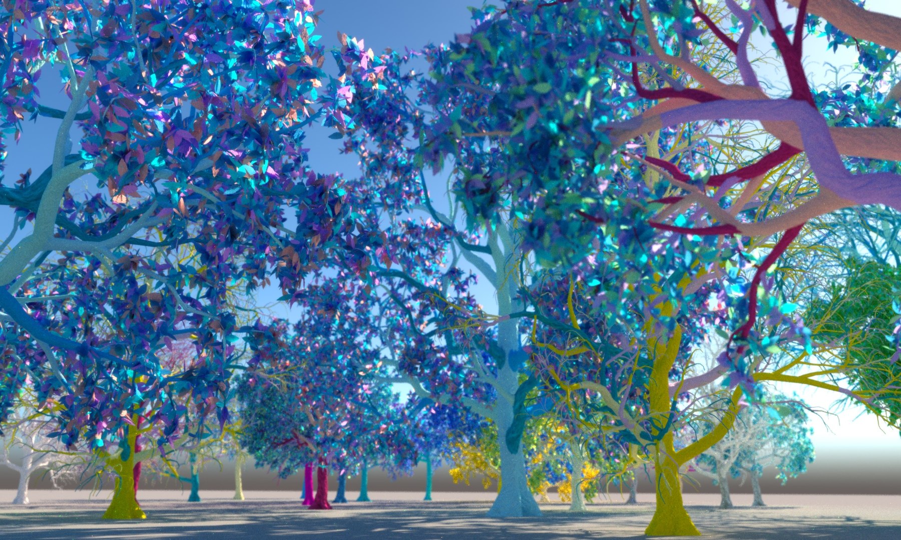 Animated Cartoon Surreal Trees Pack 22 3D - TurboSquid 2174848