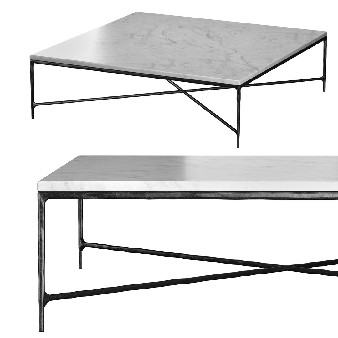 3D THADDEUS MARBLE COFFEE TABLE Model - TurboSquid 1895541