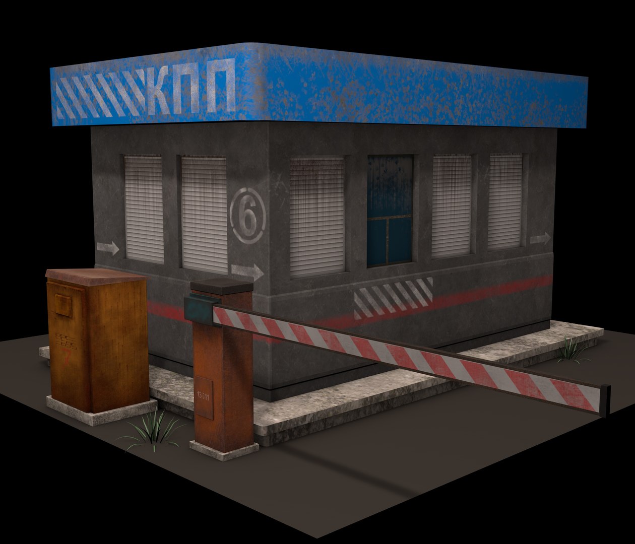 3D Model Security Booth - TurboSquid 1697888