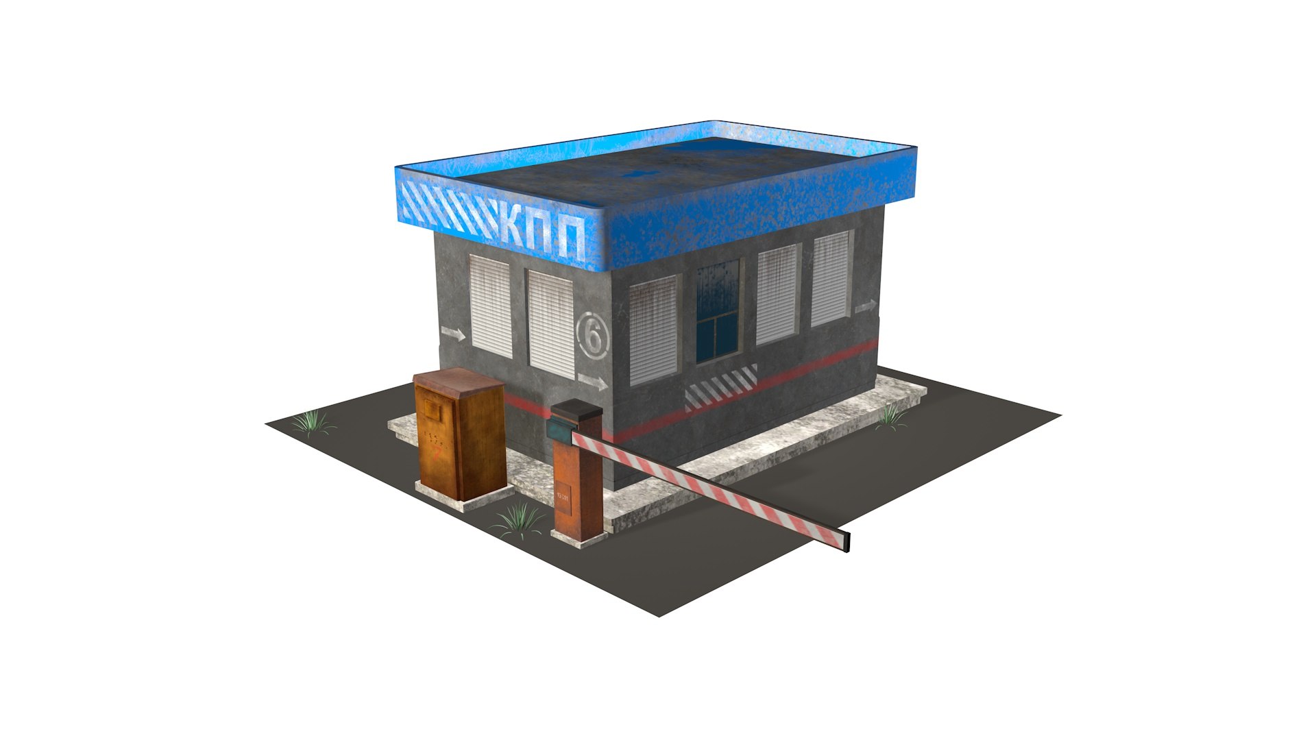 3D Model Security Booth - TurboSquid 1697888