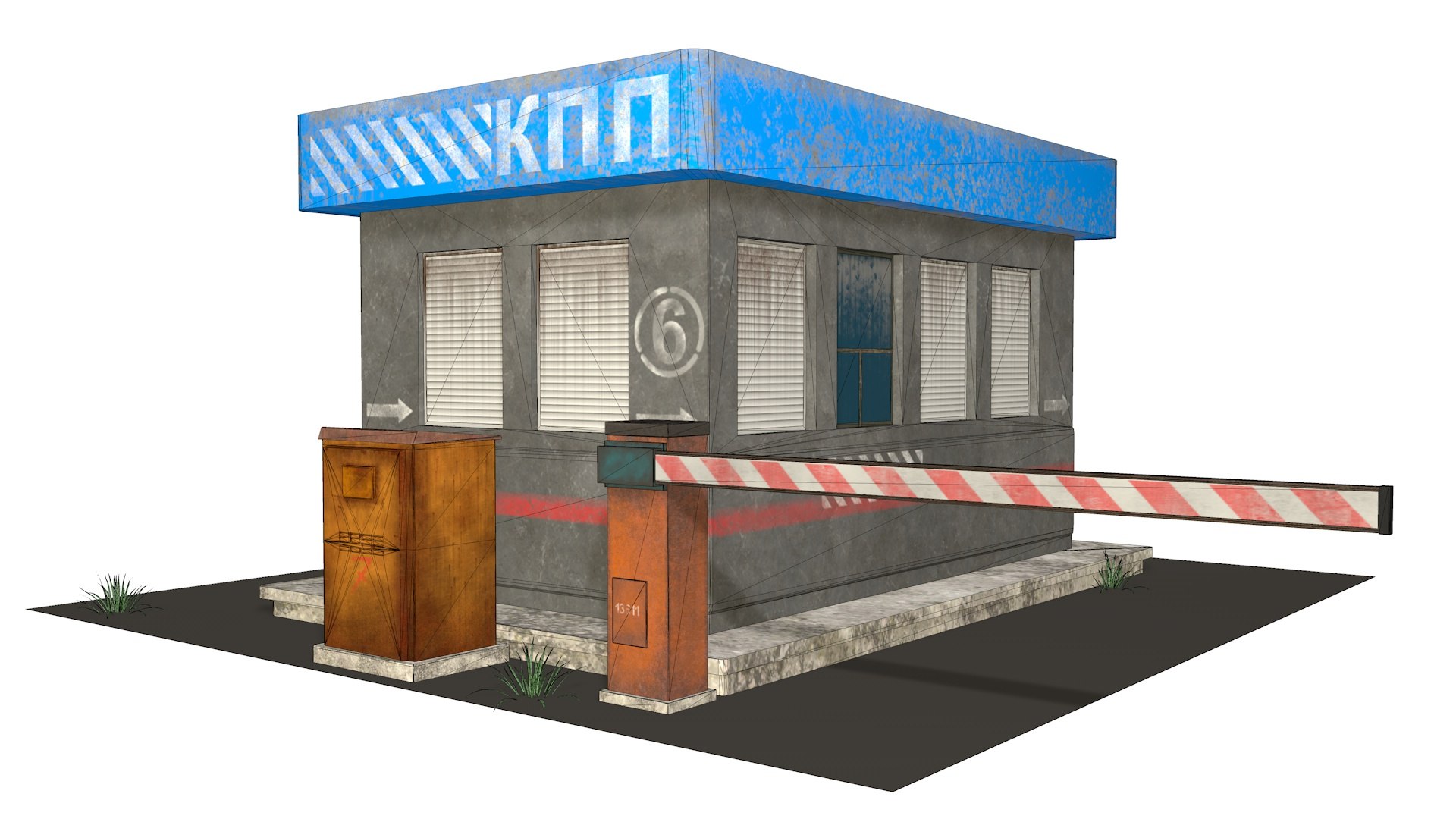 3D Model Security Booth - TurboSquid 1697888