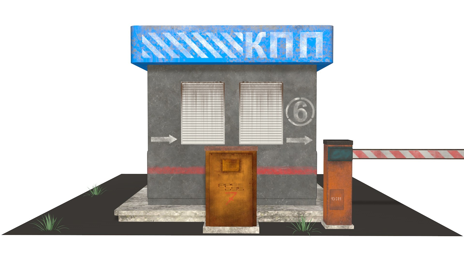 3D Model Security Booth - TurboSquid 1697888