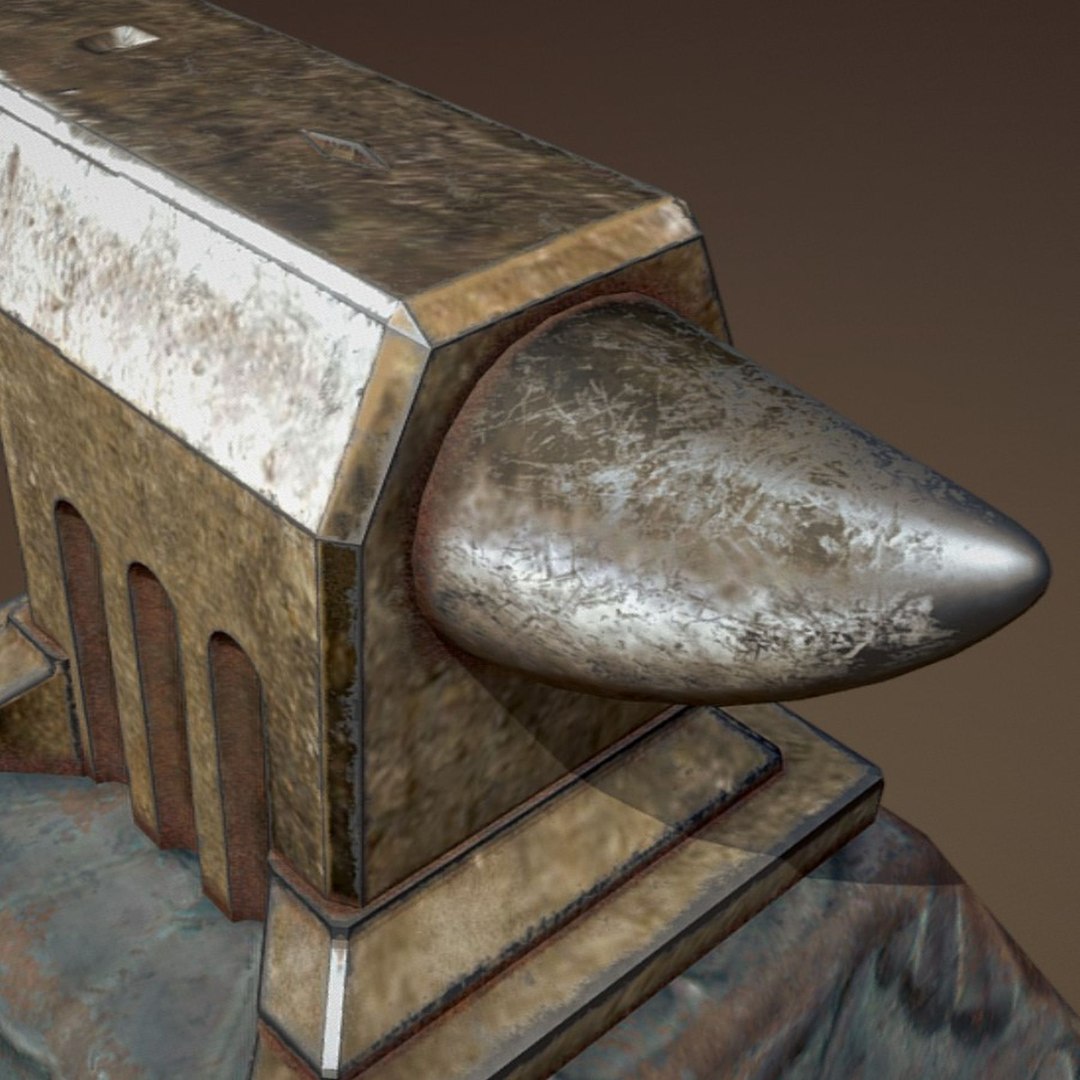 Ancient Forged Blacksmith Anvil 3D Model - TurboSquid 2257687