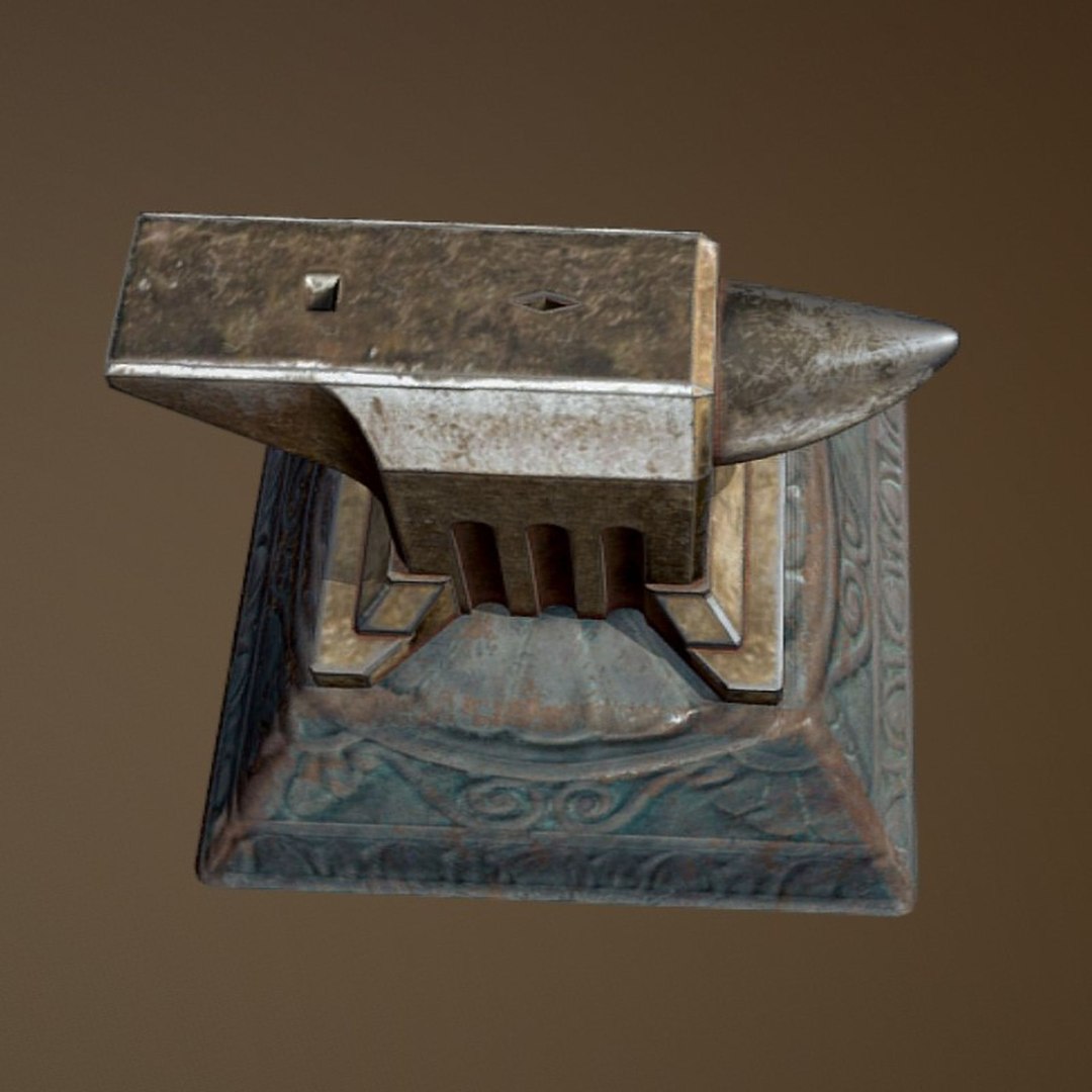Ancient Forged Blacksmith Anvil 3D Model - TurboSquid 2257687