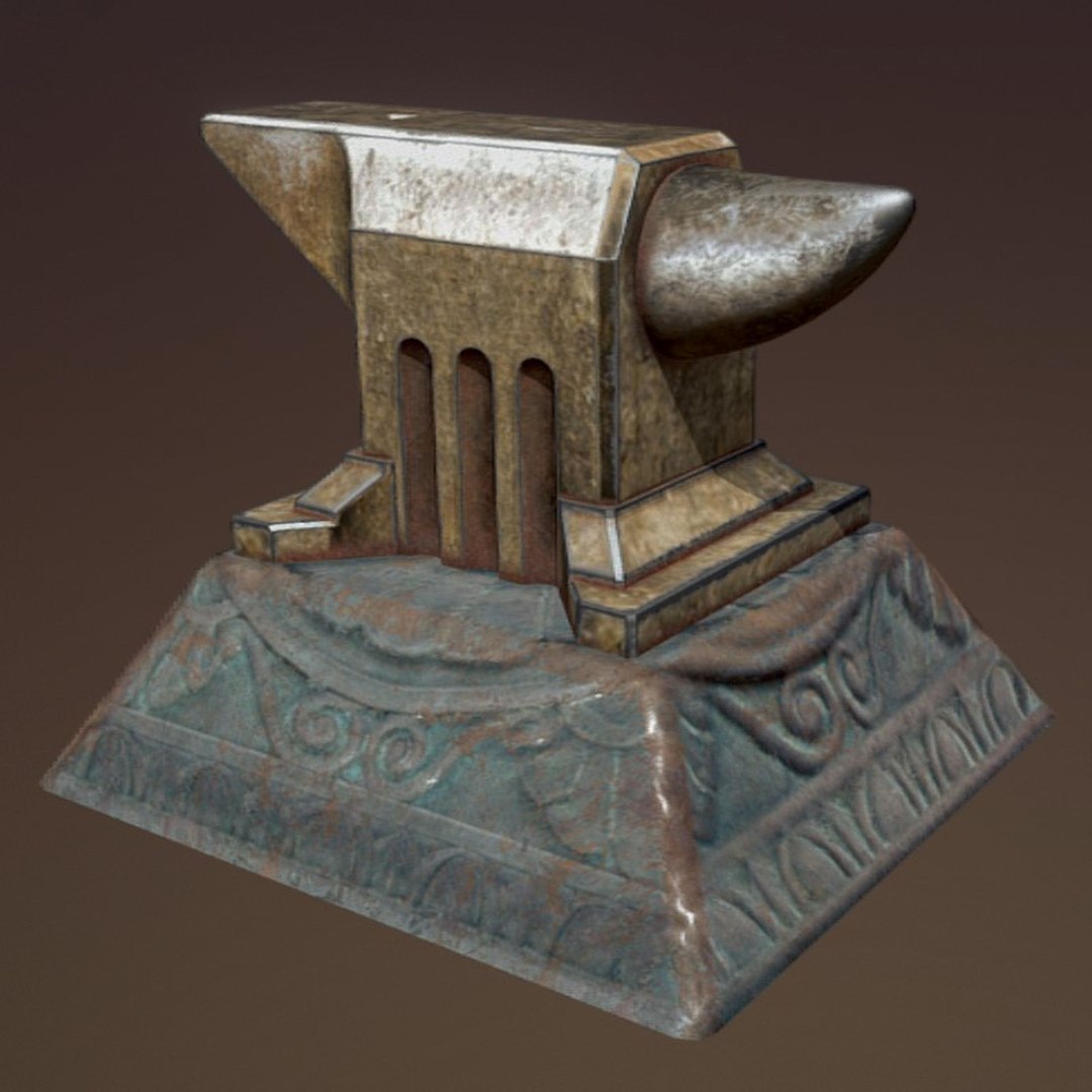 Ancient Forged Blacksmith Anvil 3D Model - TurboSquid 2257687
