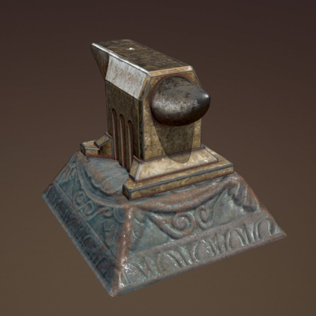 Ancient Forged Blacksmith Anvil 3D Model - TurboSquid 2257687