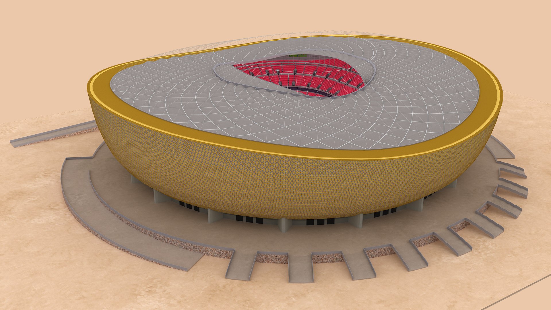 3D Model Lusail Iconic Stadium Qatar 3D Model - TurboSquid 1949026