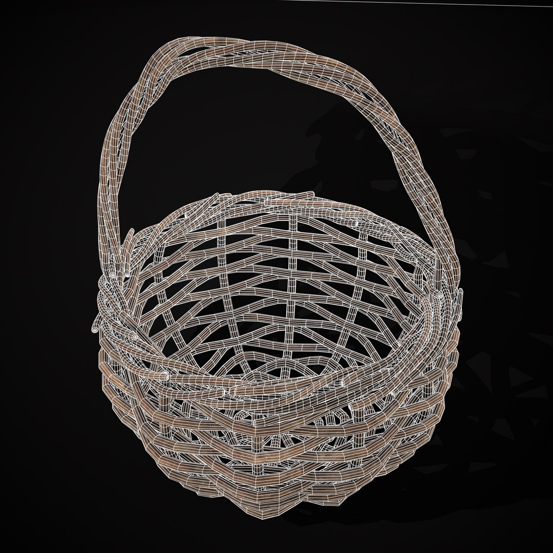 Wooden Root Basket model - TurboSquid 2031111