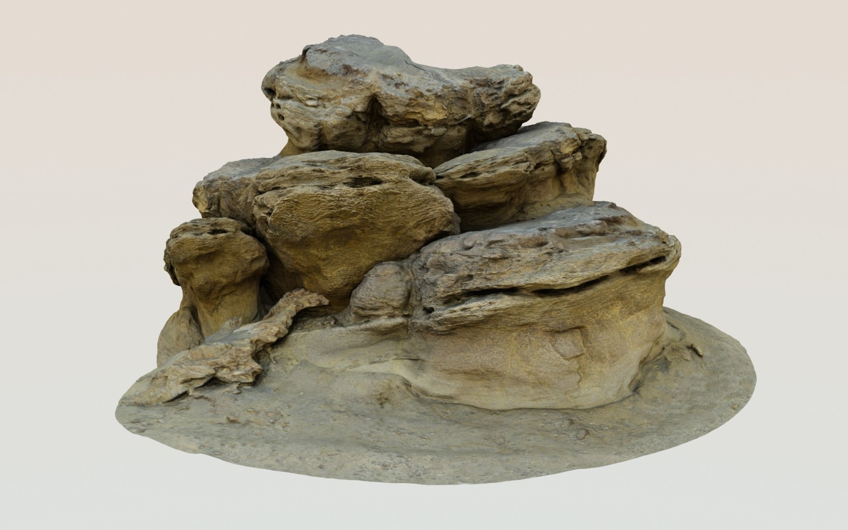 3D Desert Cliff - TurboSquid 1238211
