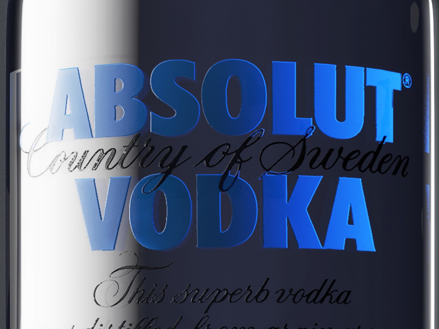 Absolut Vodka 3d Model