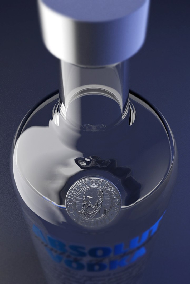 Absolut Vodka 3d Model