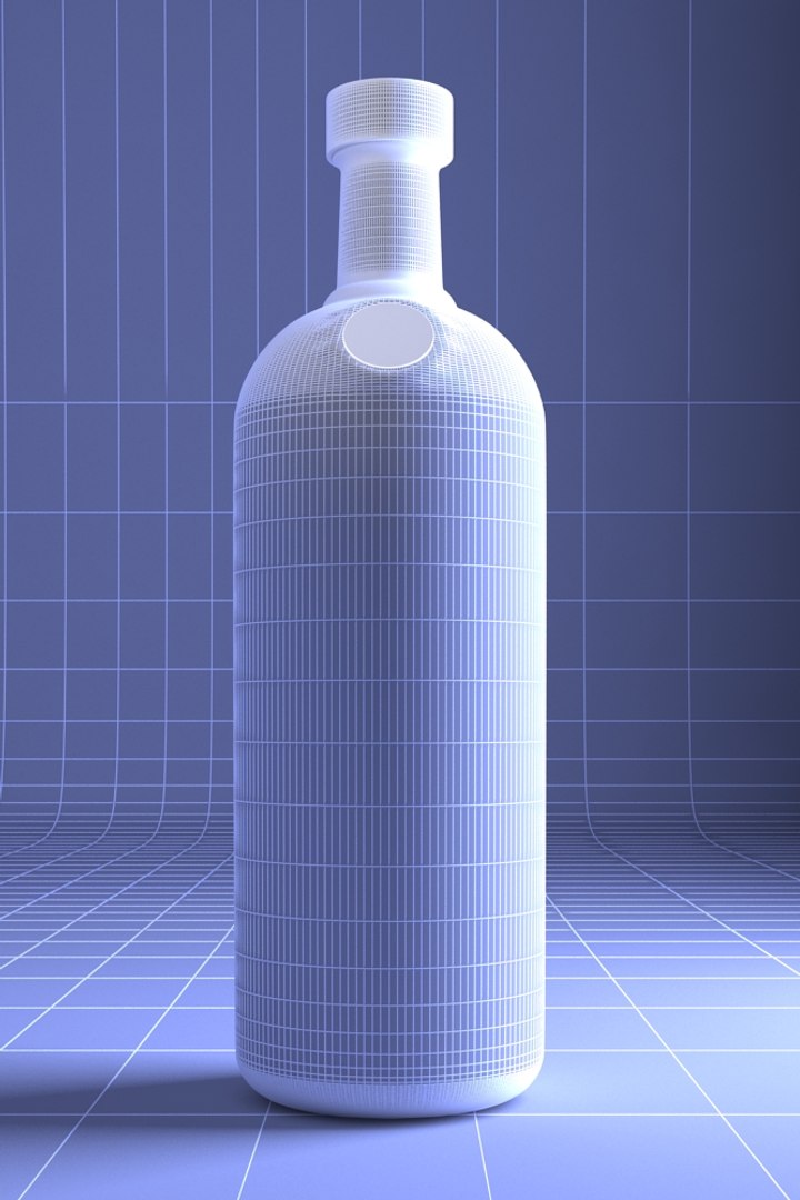 Absolut Vodka 3d Model